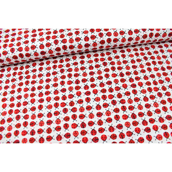 Stoff - Ladybugs - Rot - Robert Kaufman