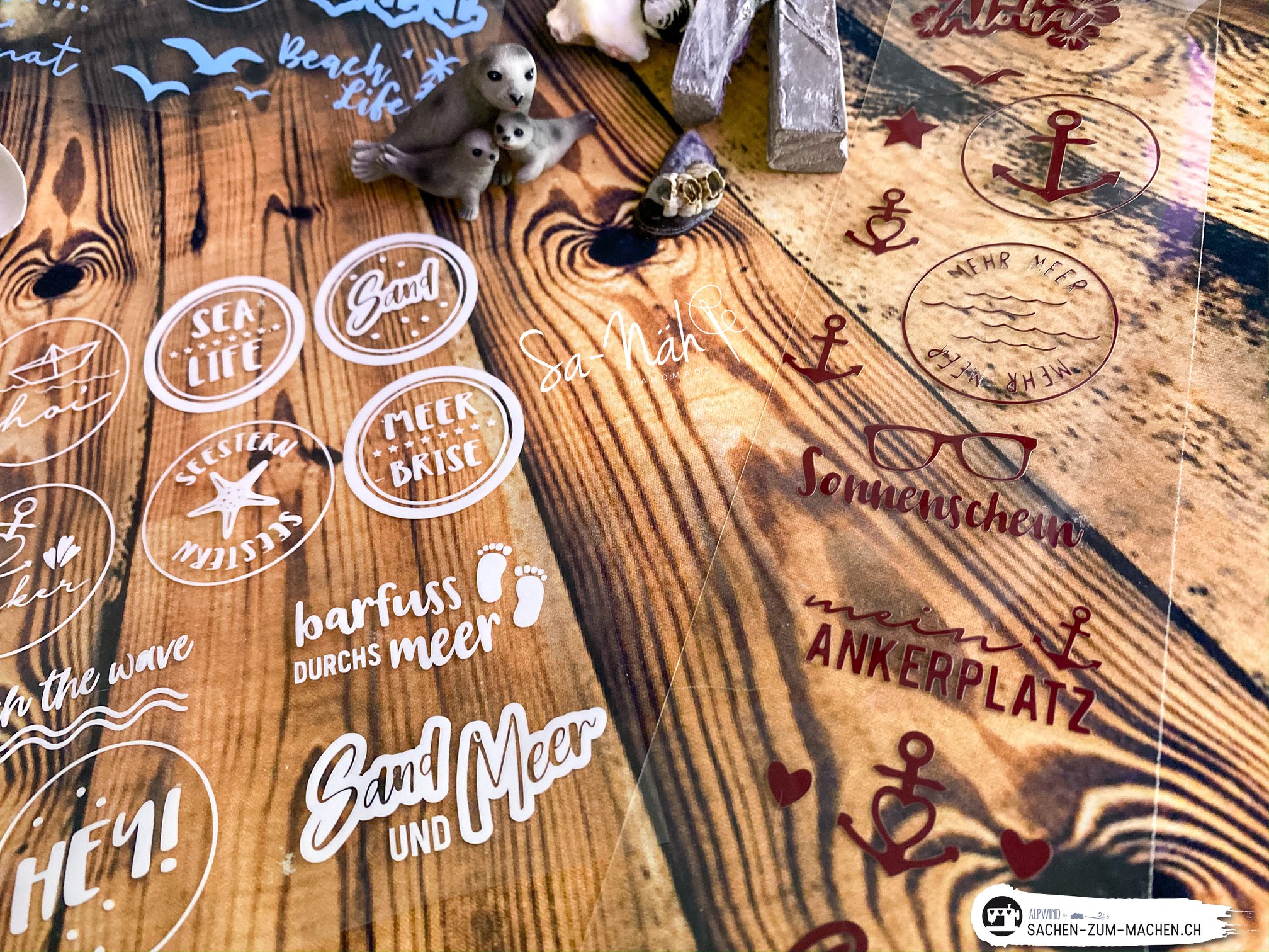 Plotterdatei "Labels Summer-Edition" (3er-Set) - ALPWIND