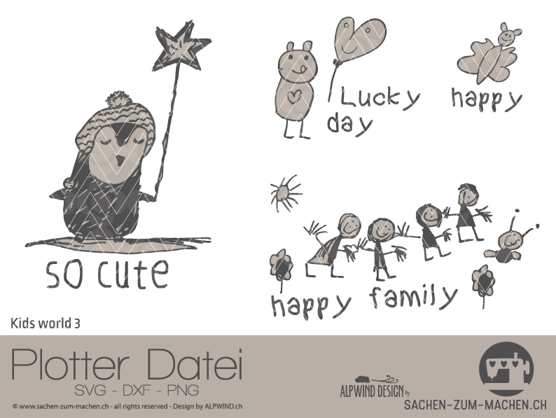 Plotterdatei "kids world" #3 - ALPWIND