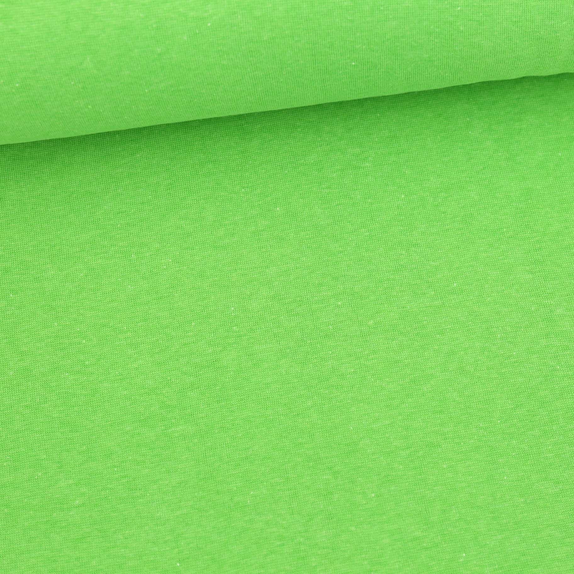 Glattes Bündchen - Neon - Uni - Neongrün